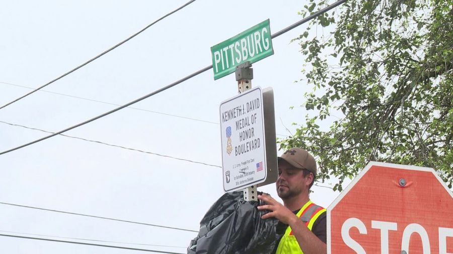 Ceremony marks street dedication for Medal of Honor recipient