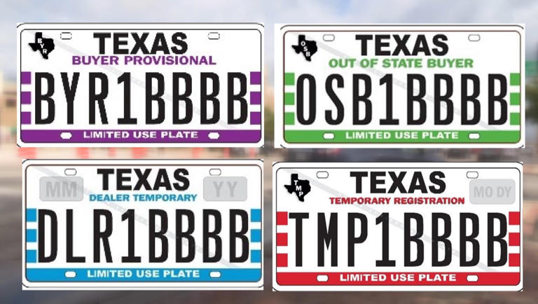 New state law replaces paper temporary license plates with metal ...