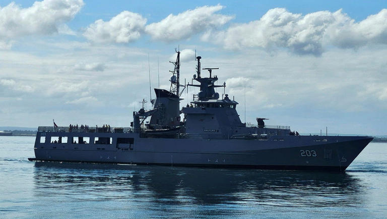 Royal Australian Navy commissions first Arafura-class OPV