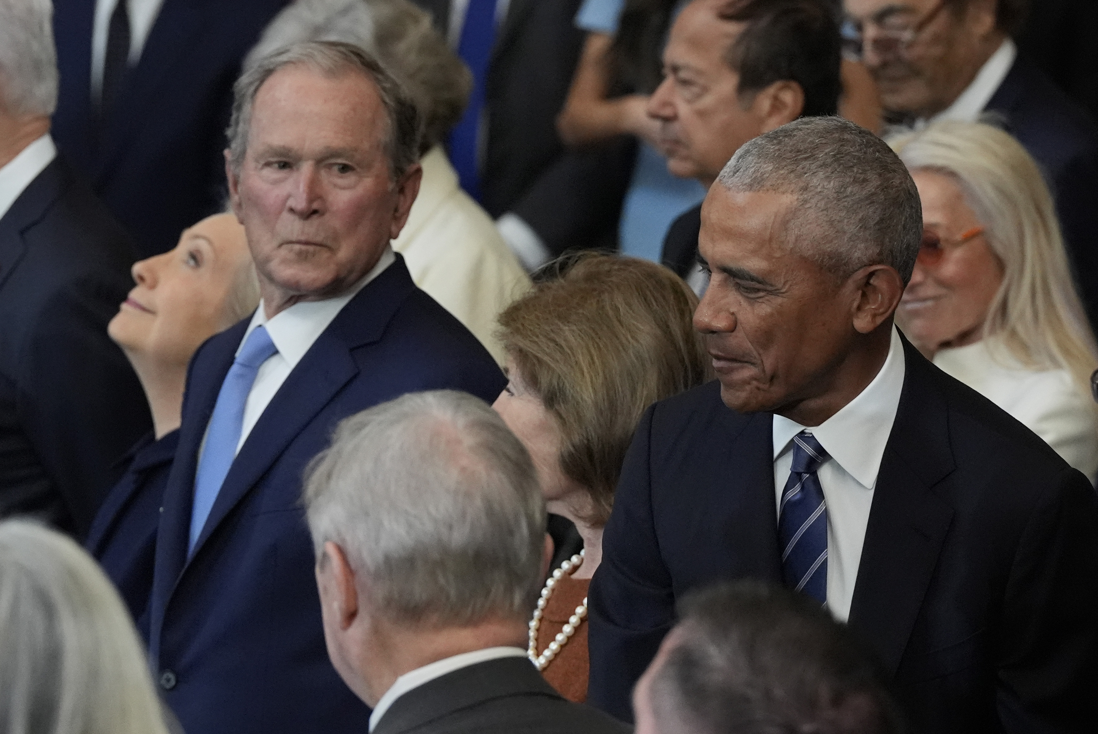 George W. Bush joins Obama in rebuke of Trump