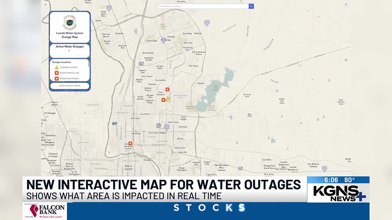 Laredo unveils new outage map for water service updates