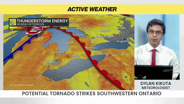 Tornado reported near Lucan on Monday afternoon