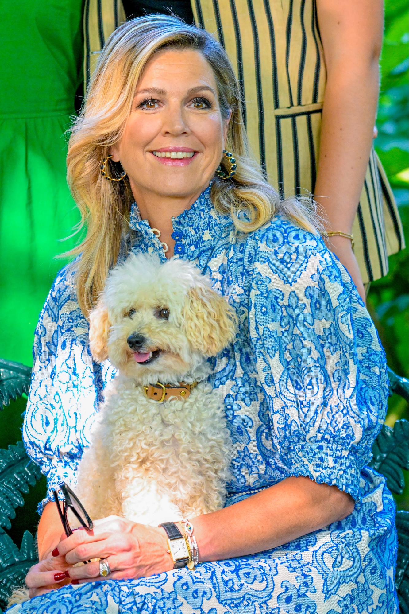 Koningin Máxima reageert op Trump-mimiek: imiteerde ze de president?