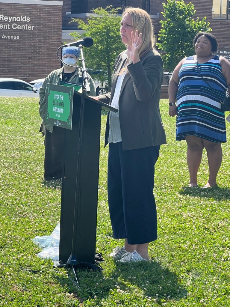 Fair Share America tour stops in Racine to blast GOP budget bill over ...