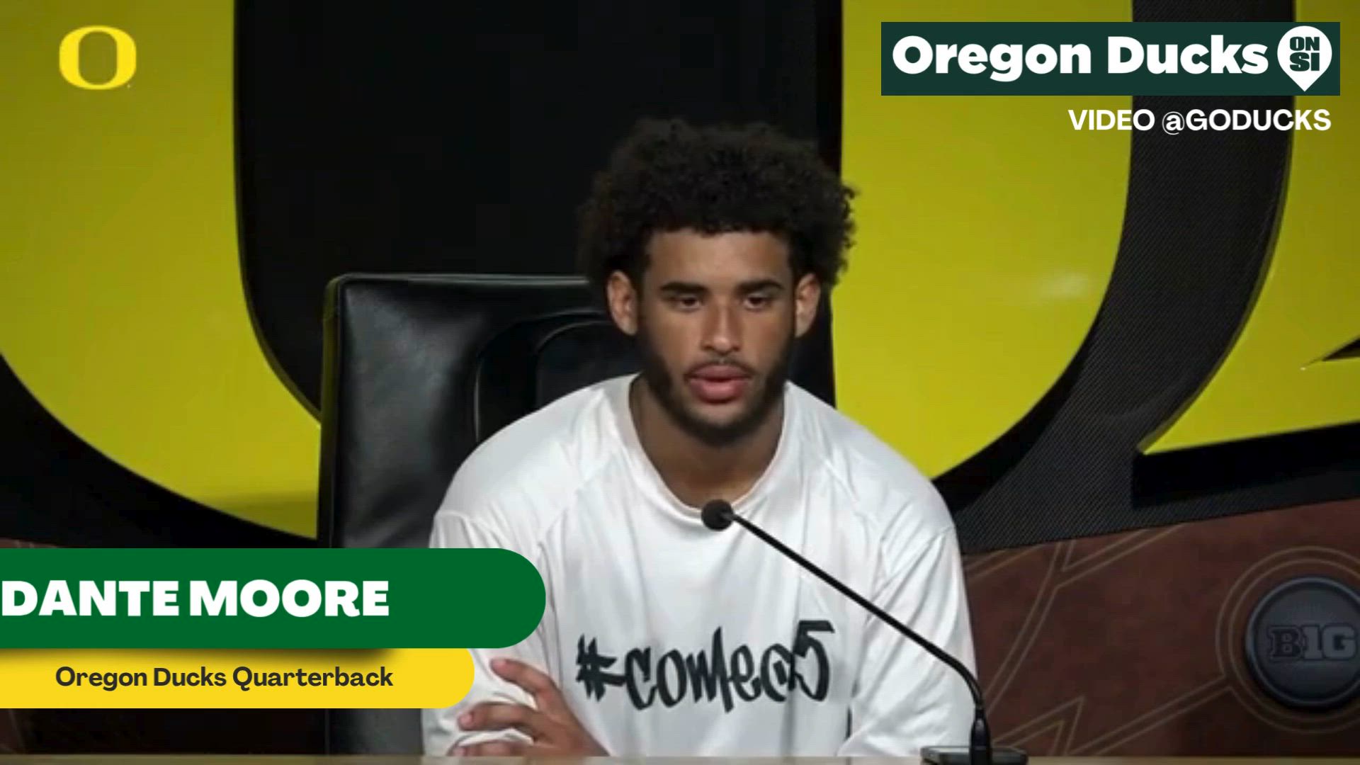 Oregon Ducks Quarterback Dante Moore Addresses How He Has Approached ...