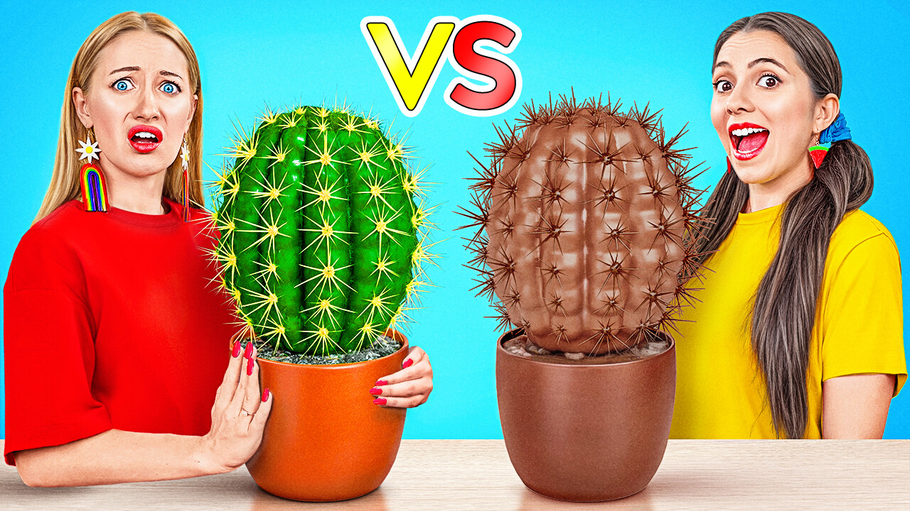 Chocolate Vs Real Food 🍫Guess Which One! Mystery Fondue Challenge