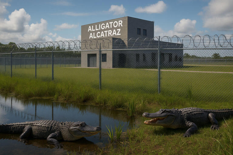 ‘Alligator Alcatraz’: Así es el nuevo centro de detención para ...