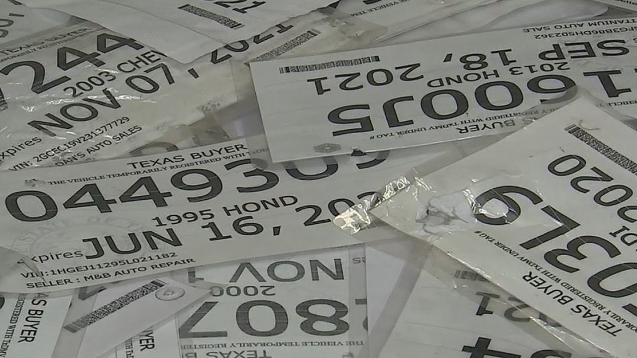 Paper license plates in Texas will no longer be issued starting July 1
