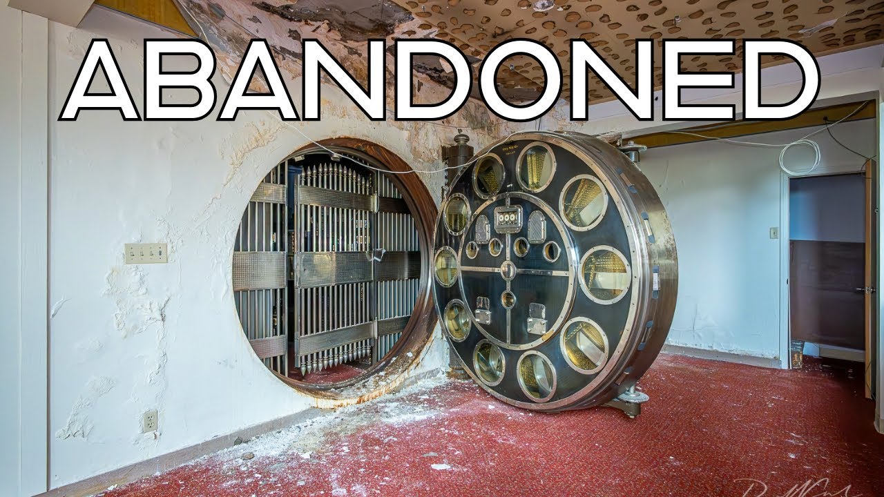 Exploring an abandoned bank with a massive vault | Urban exploration ...