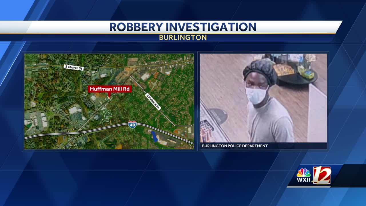 Burlington officers investigating robbery at Tobacco and Vape