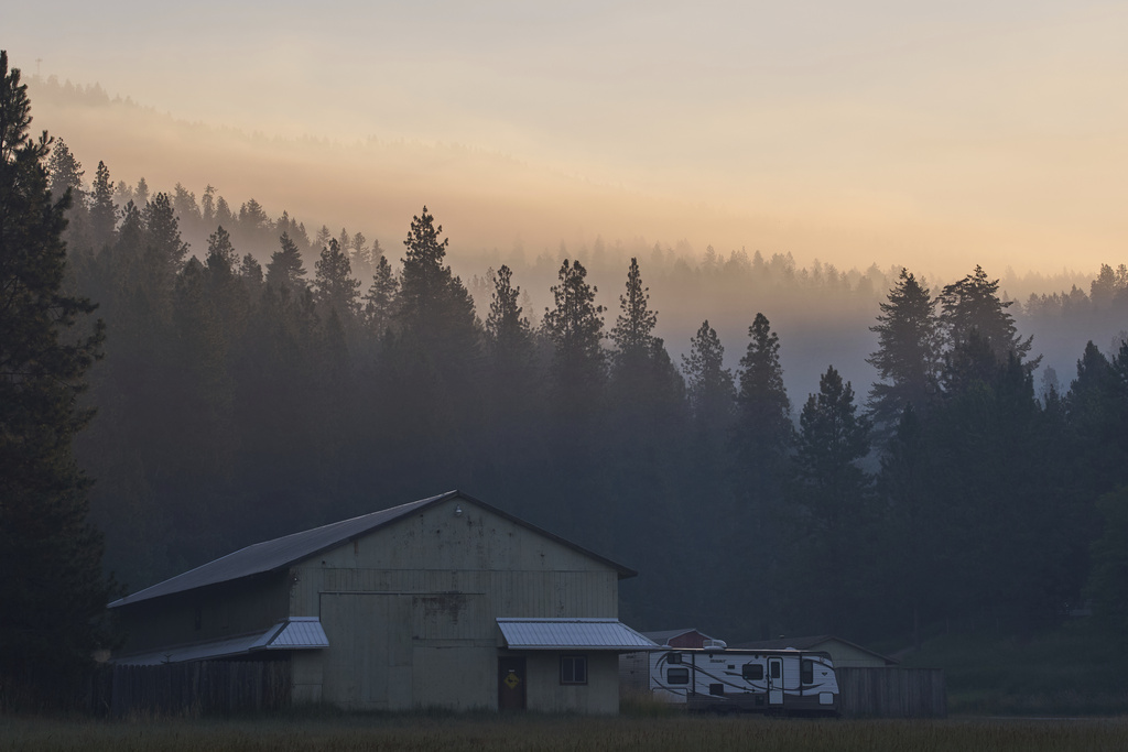 Photos at Canfield Mountain, Idaho, where firefighters came under ...