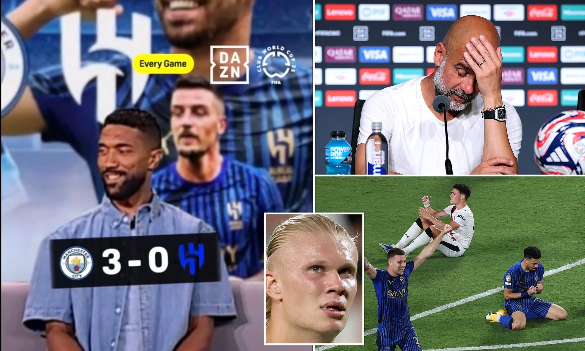 DAZN mock their pundits after predictions for Man City's Club World Cup clash go spectacularly wrong