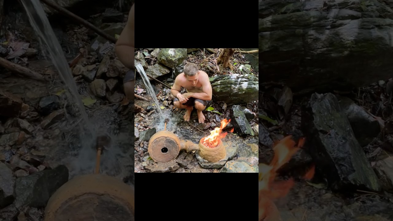 Run a short water-powered forge blower experiment successfully