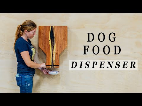How to make a DIY dog food dispenser