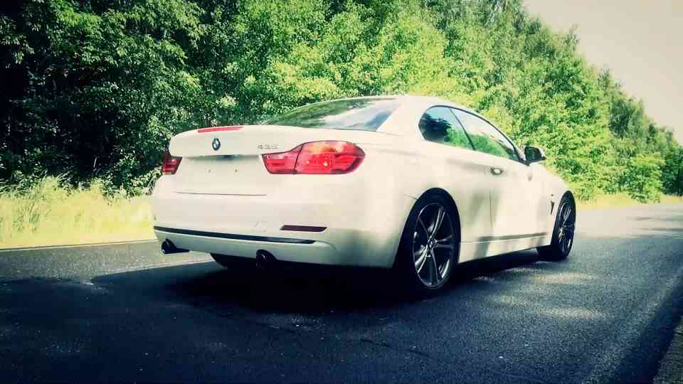 BMW 435i Cabrio in Action – Review, Autobahn Acceleration, Burnout ...
