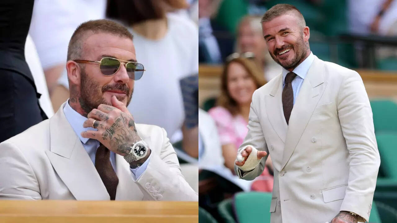 David Beckham steals the show at Wimbledon 2025 and it’s not just ...