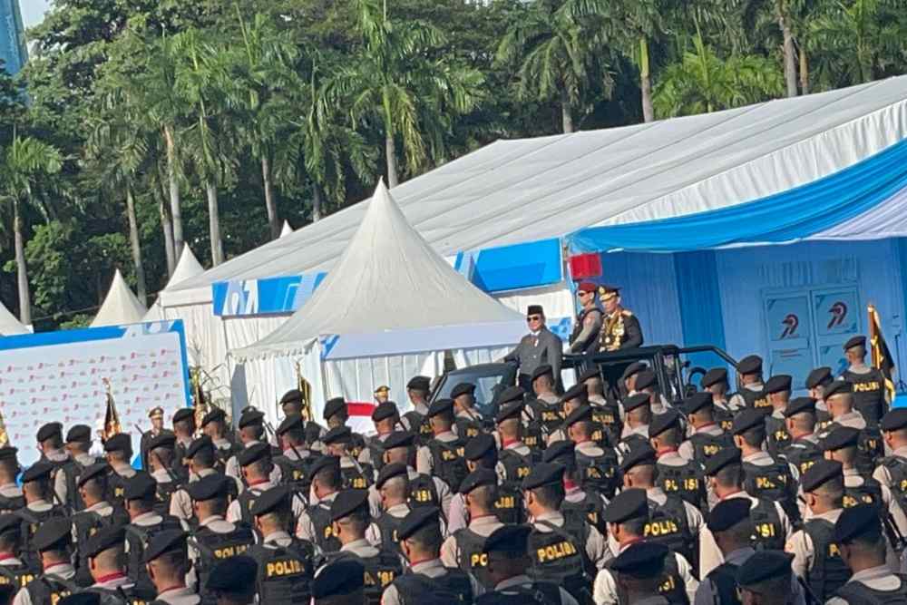 Prabowo Beri Penghargaan 7 Satker dan 3 Anggota Polri di HUT ke-79 ...