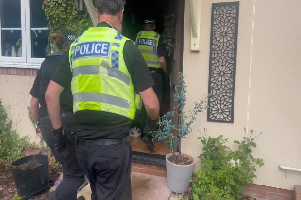 Police execute drug warrant in dawn raid on home