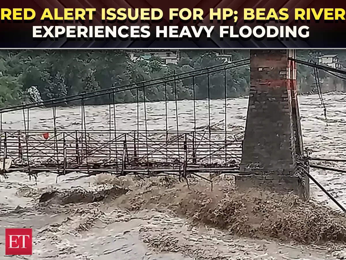 Himachal rains | Beas river experiences severe flooding after incessant ...