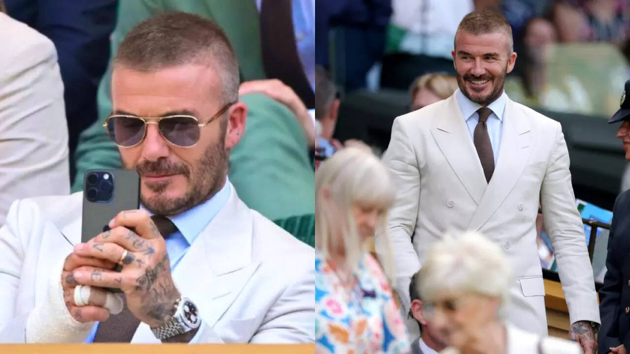 David Beckham steals the show at Wimbledon 2025 and it’s not just ...