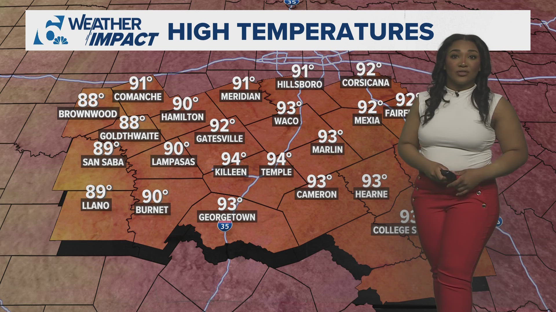 Isolated showers, rising temperatures today | Central Texas Forecast