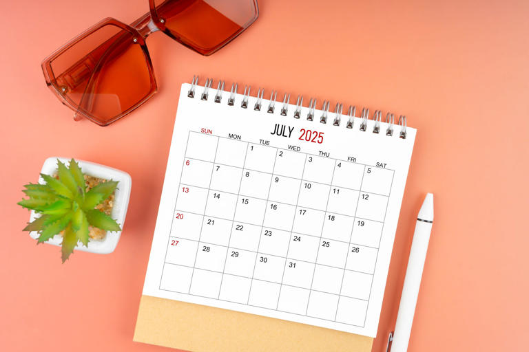 July 2025 calendar: Independence Day and other dates to remember this month