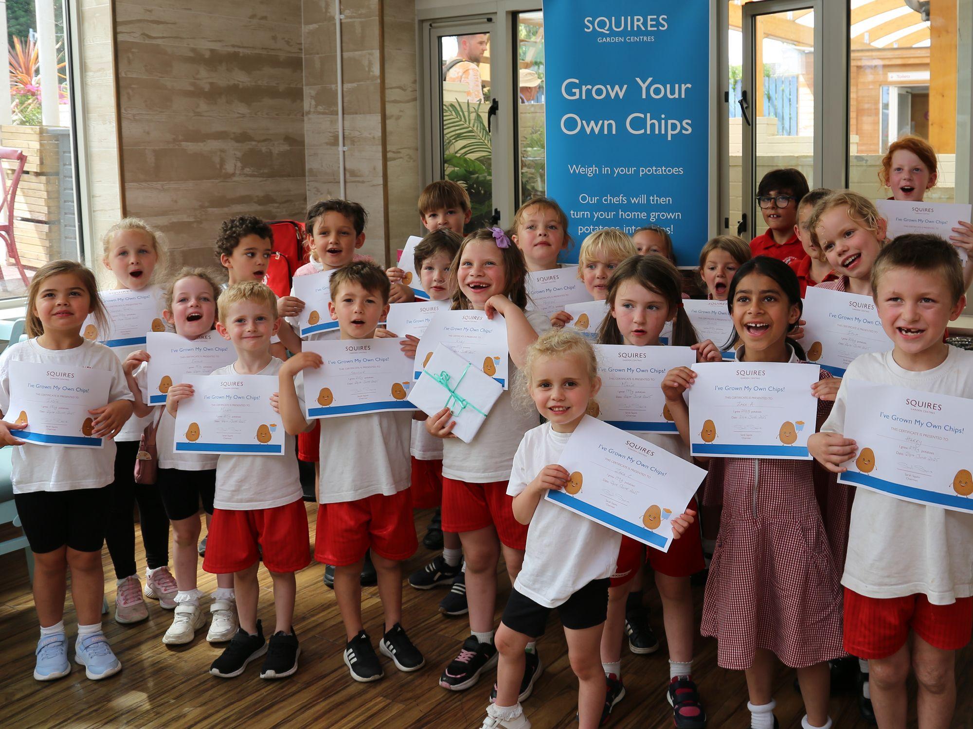 Spud-tacular success for local school at Squire's Badshot Lea