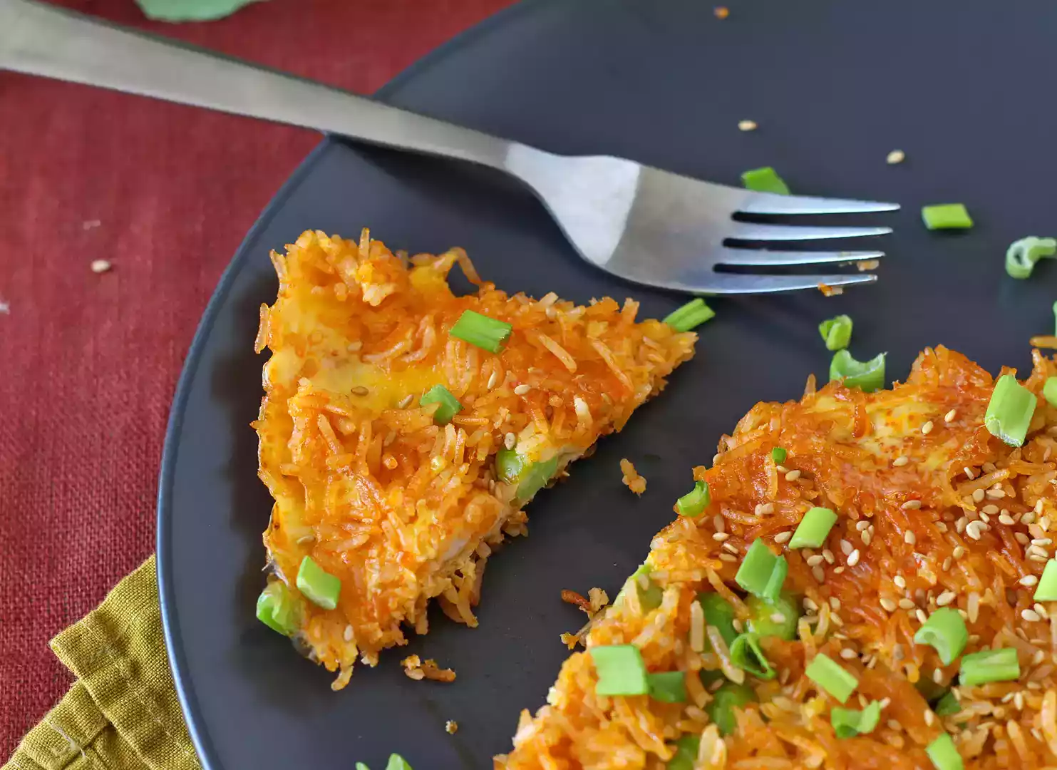 Tortilla de arroz crujiente: ligera, nutritiva y sorprendente