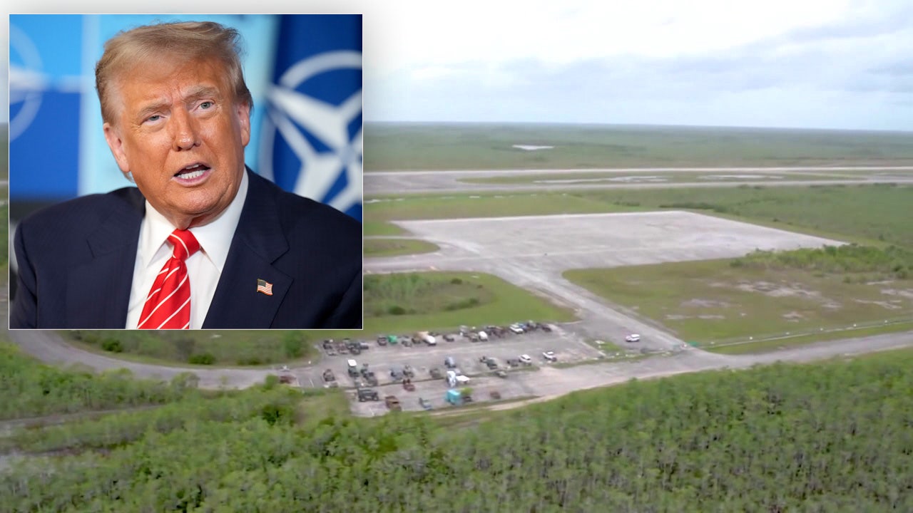 Trump visits Florida's 'Alligator Alcatraz' as new ICE detention center ...