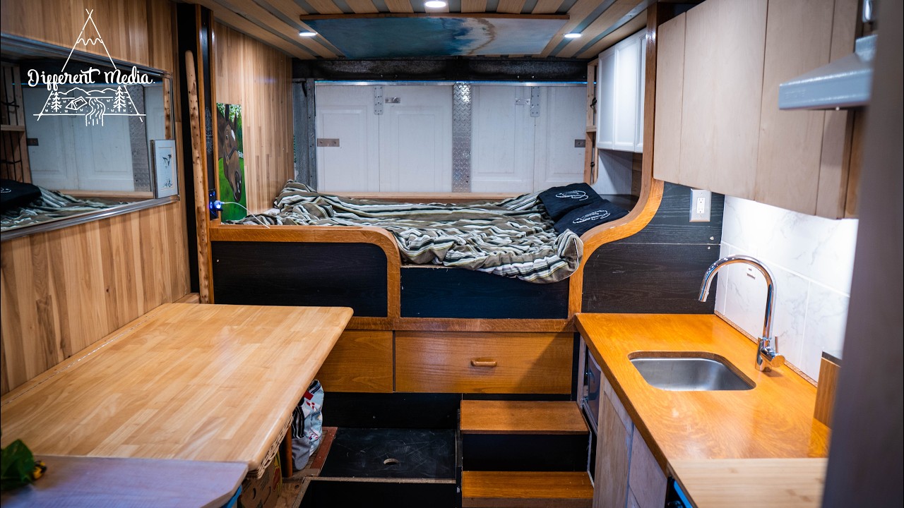 Box Van turned into a condo on wheels on a low budget! | Van Life Tour