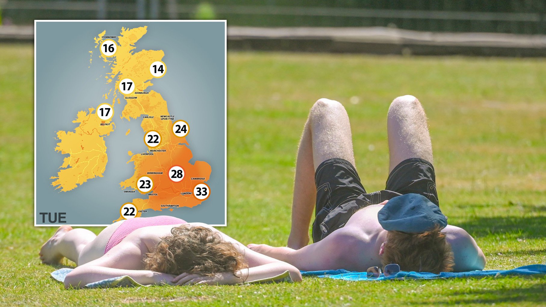 UK heatwave map reveals hottest spots amid warnings