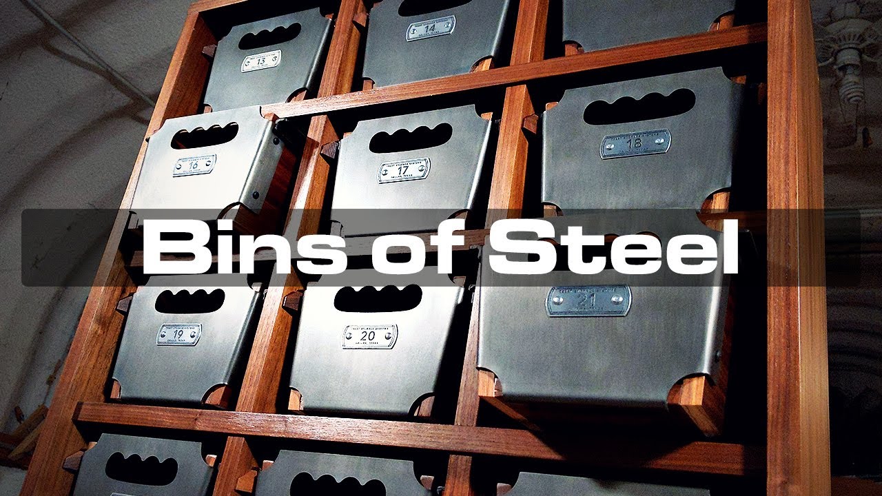 Industrial storage reinvented: Laser-cut steel bins