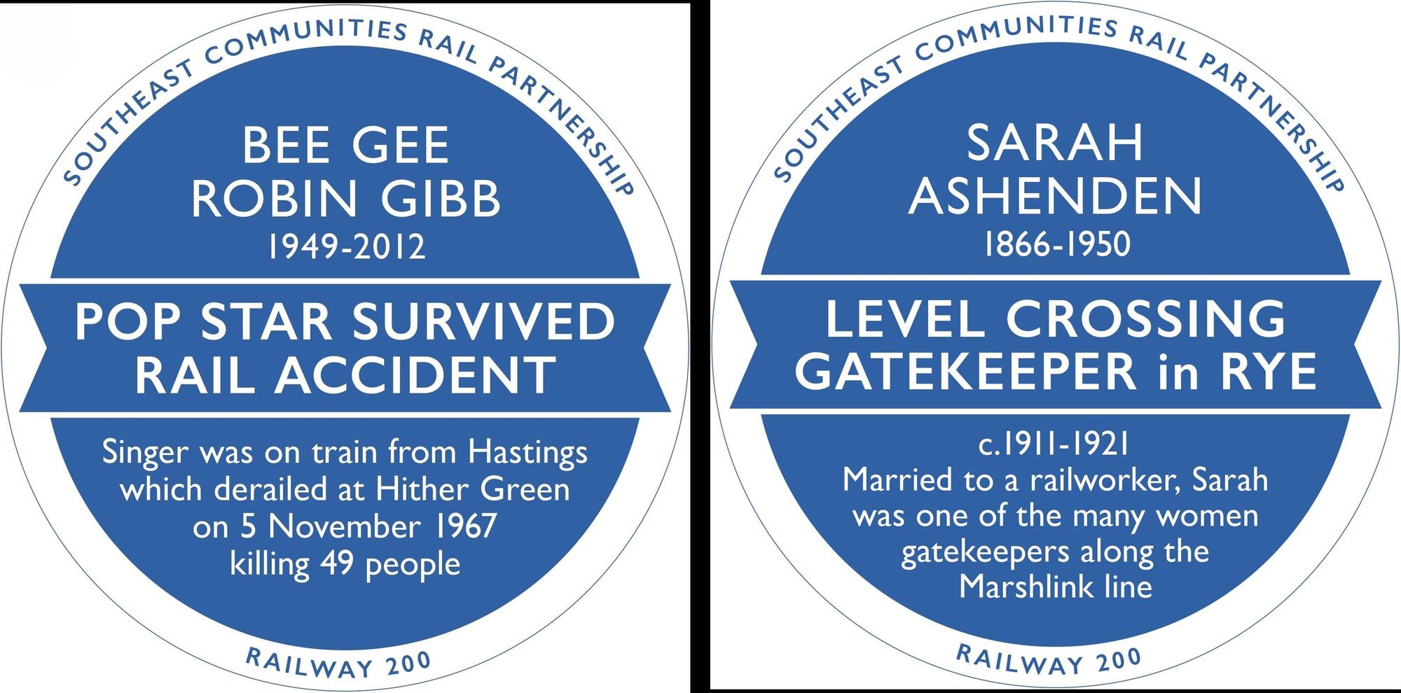 ‘Blue plaques’ unveiled to mark Marshlink railway connections