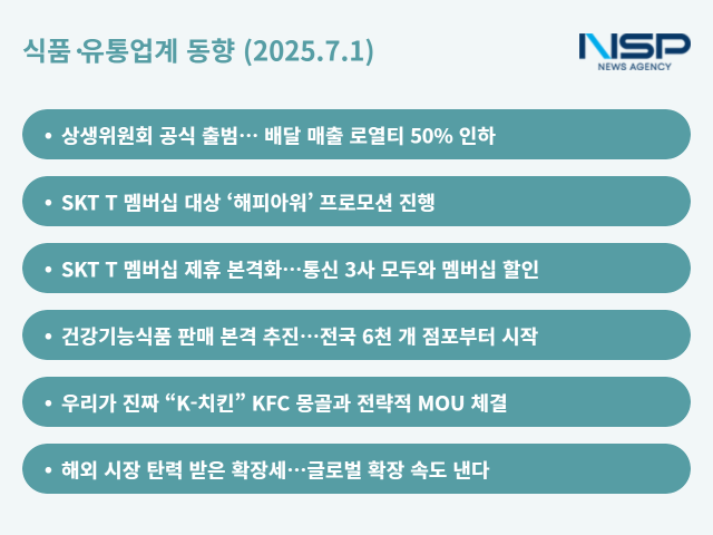 [식품·유통 업계동향]백종원의 ‘사과’ 통할까…공교롭게 ‘SKT’ 혜택 등장