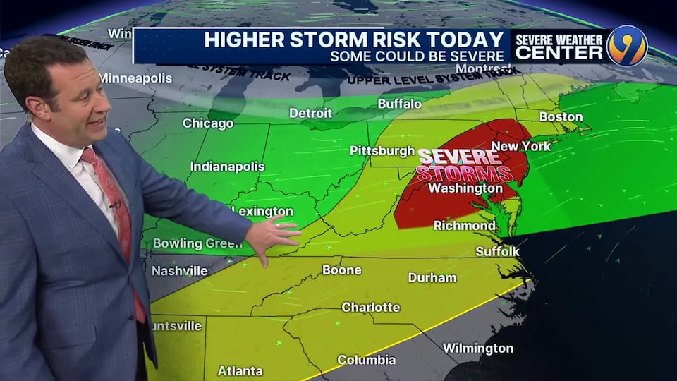 Tuesday morning's forecast with Meteorologist Keith Monday