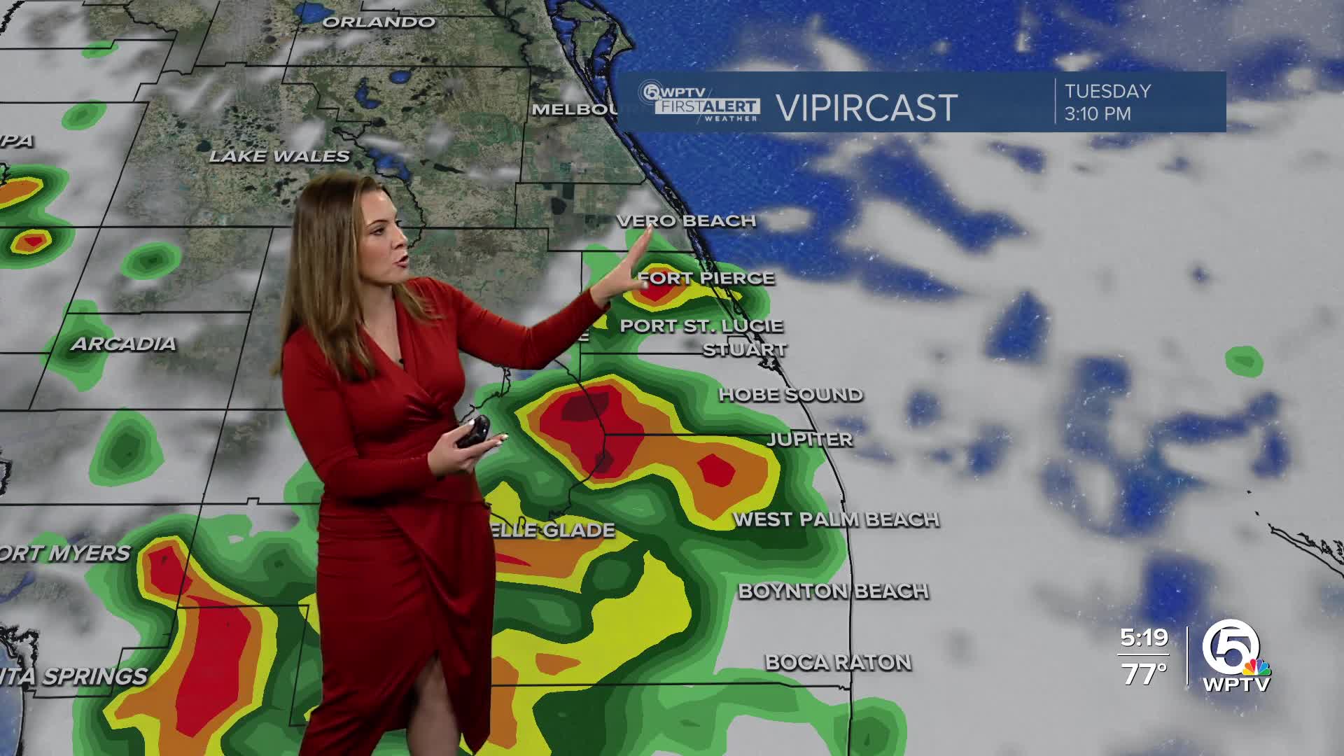 WPTV First Alert Weather forecast, morning of July 1, 2025
