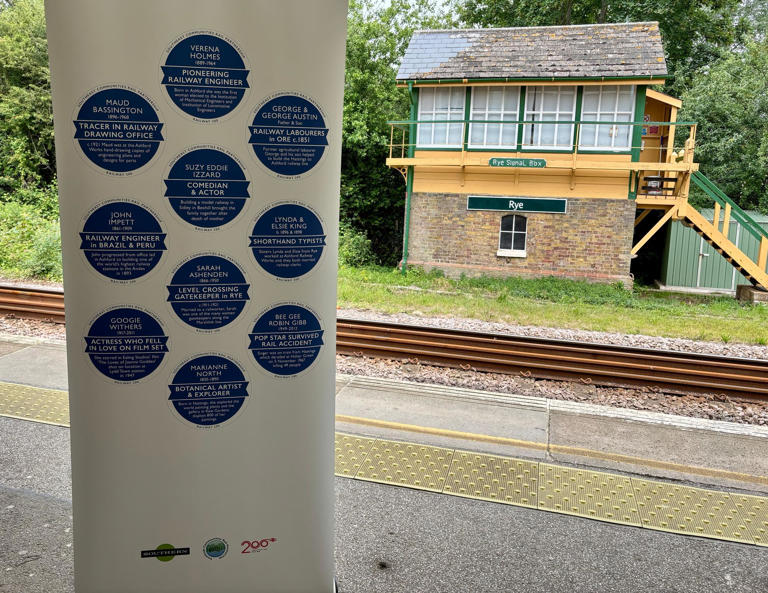 ‘Blue plaques’ unveiled to mark Marshlink railway connections