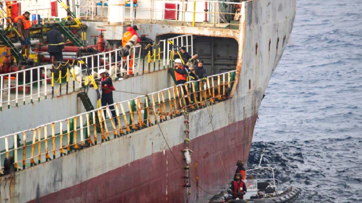 Indian Navy Rescues 14 Crew Members from Burning Tanker In North ...