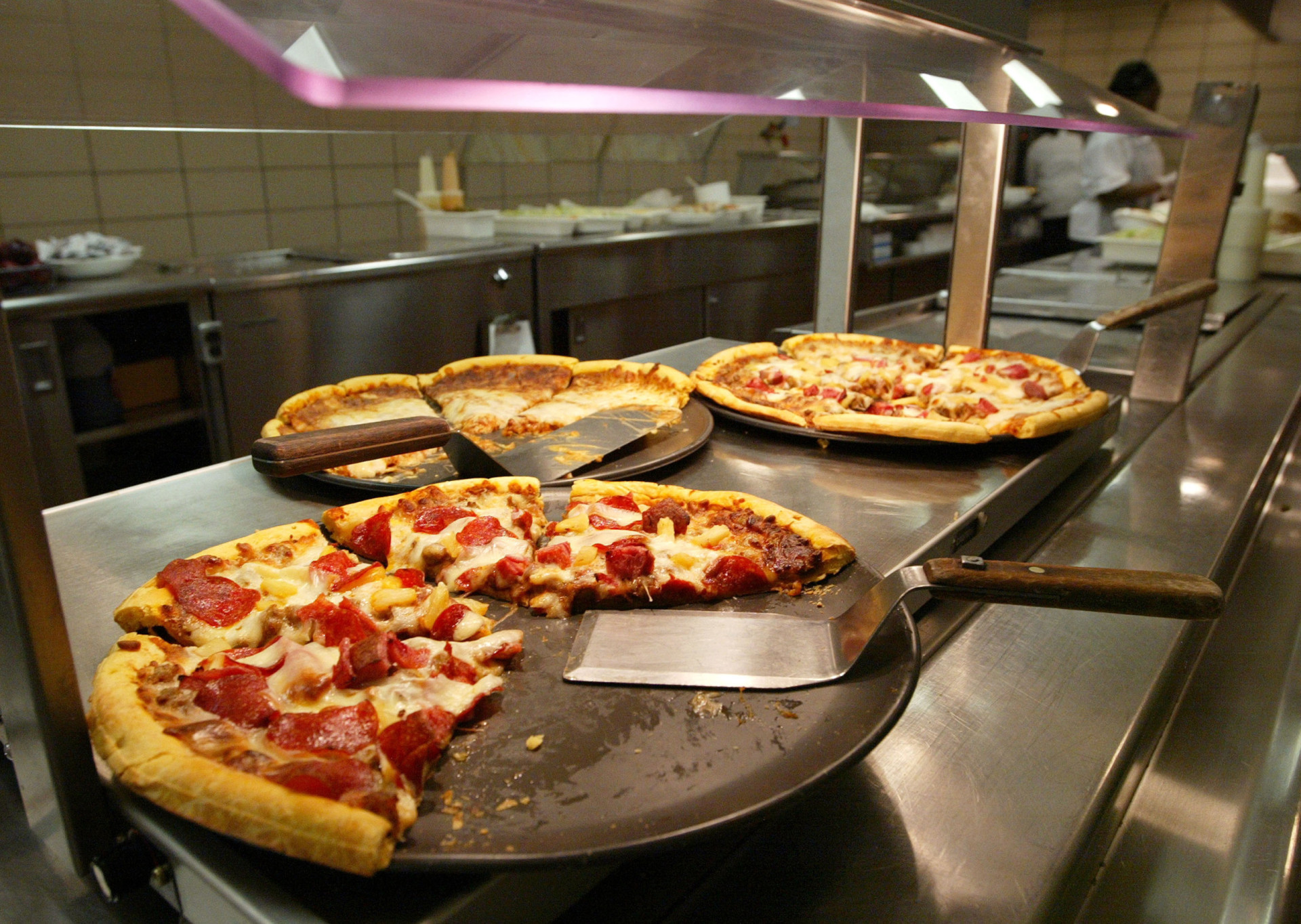 Curious examples of the "pizza effect"