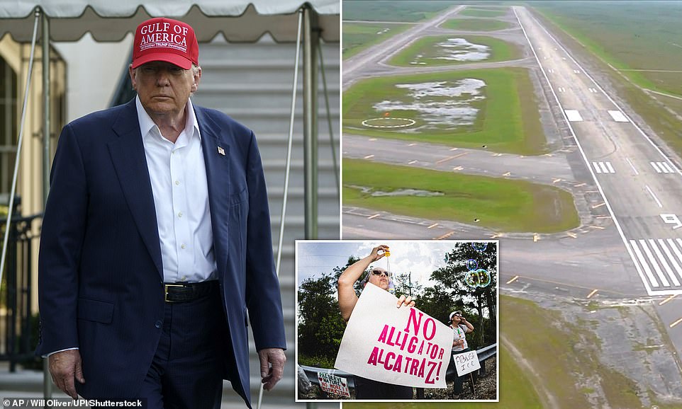 Trump to tour new 'Alligator Alcatraz' ICE detention facility