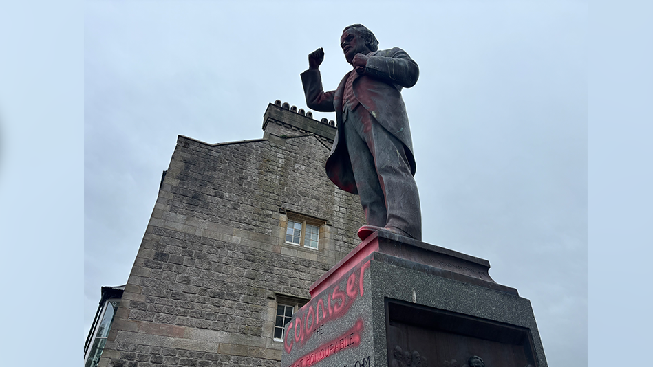 Statue of UK's only Welsh prime minister vandalised