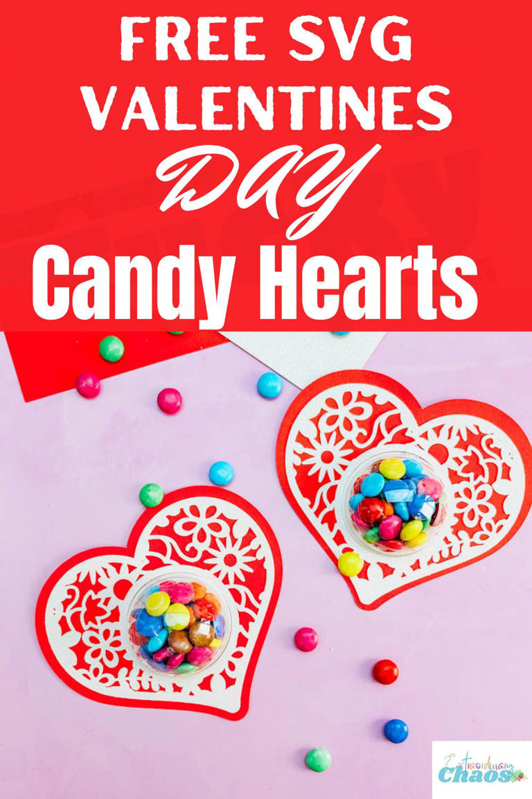 Layered candy heart SVG for Cricut and Silhouette
