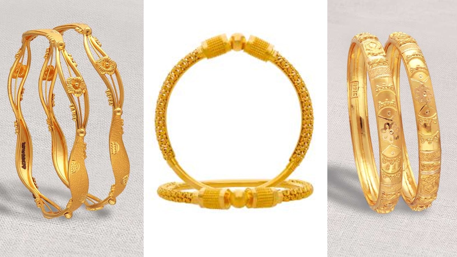 10 Gram Gold Bangles Designs: लाइटवेट संग पाएं हैवी स्टाइल, 10 ग्राम ...