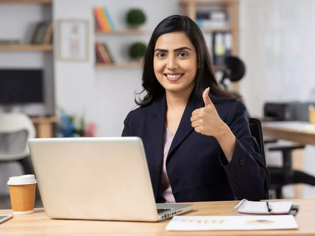 She got 5 promotions in 6 years at IT company. Woman professional ...