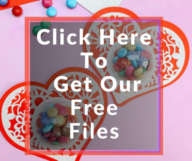 Layered candy heart SVG for Cricut and Silhouette