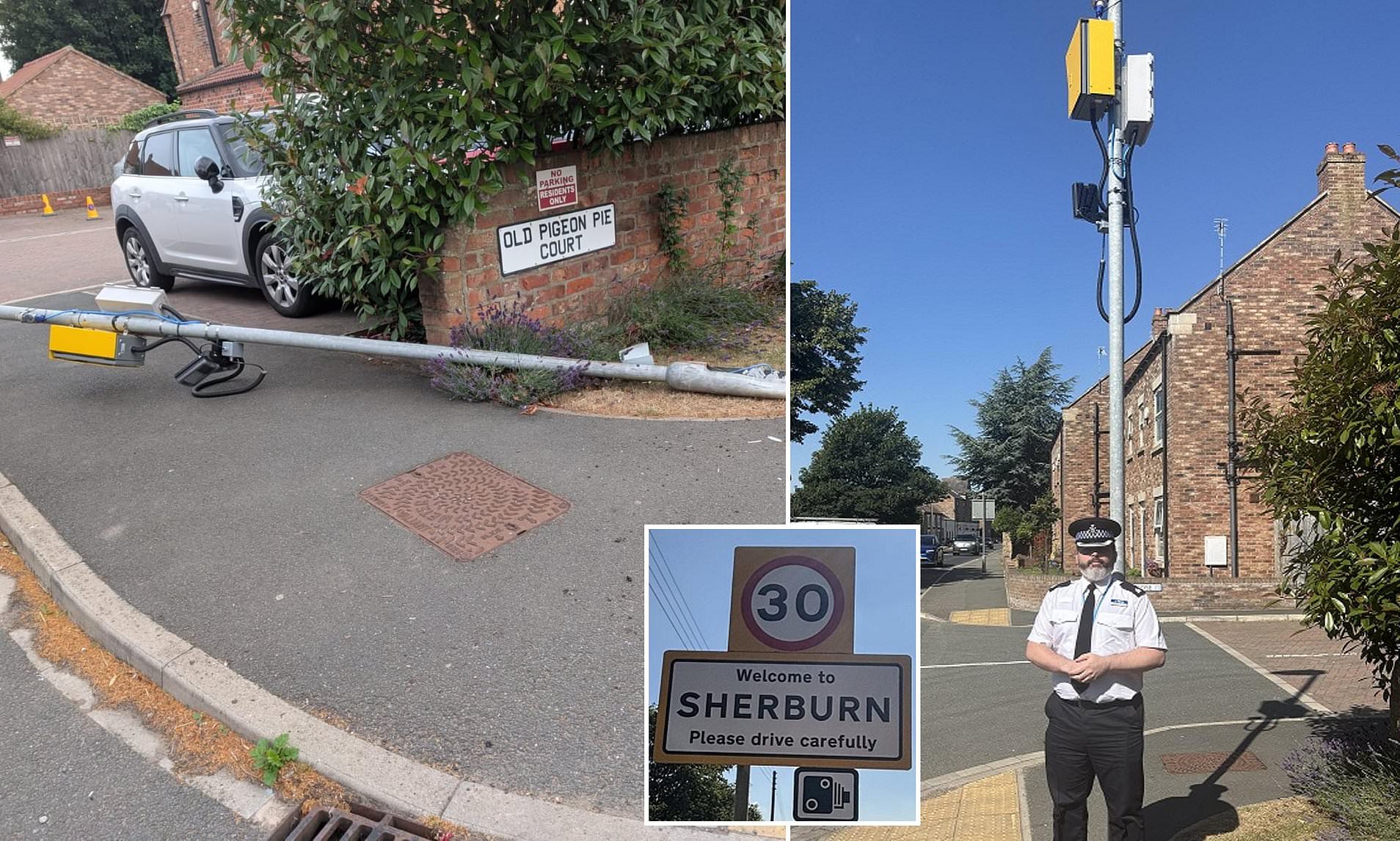 County's first fixed speed camera is 'chopped down by vandals' hours ...