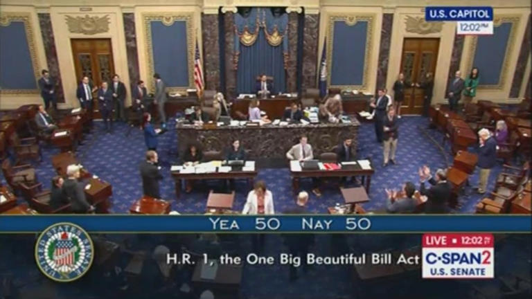 Trump's Budget Bill Passes Senate; Heads Back to House for Final Vote