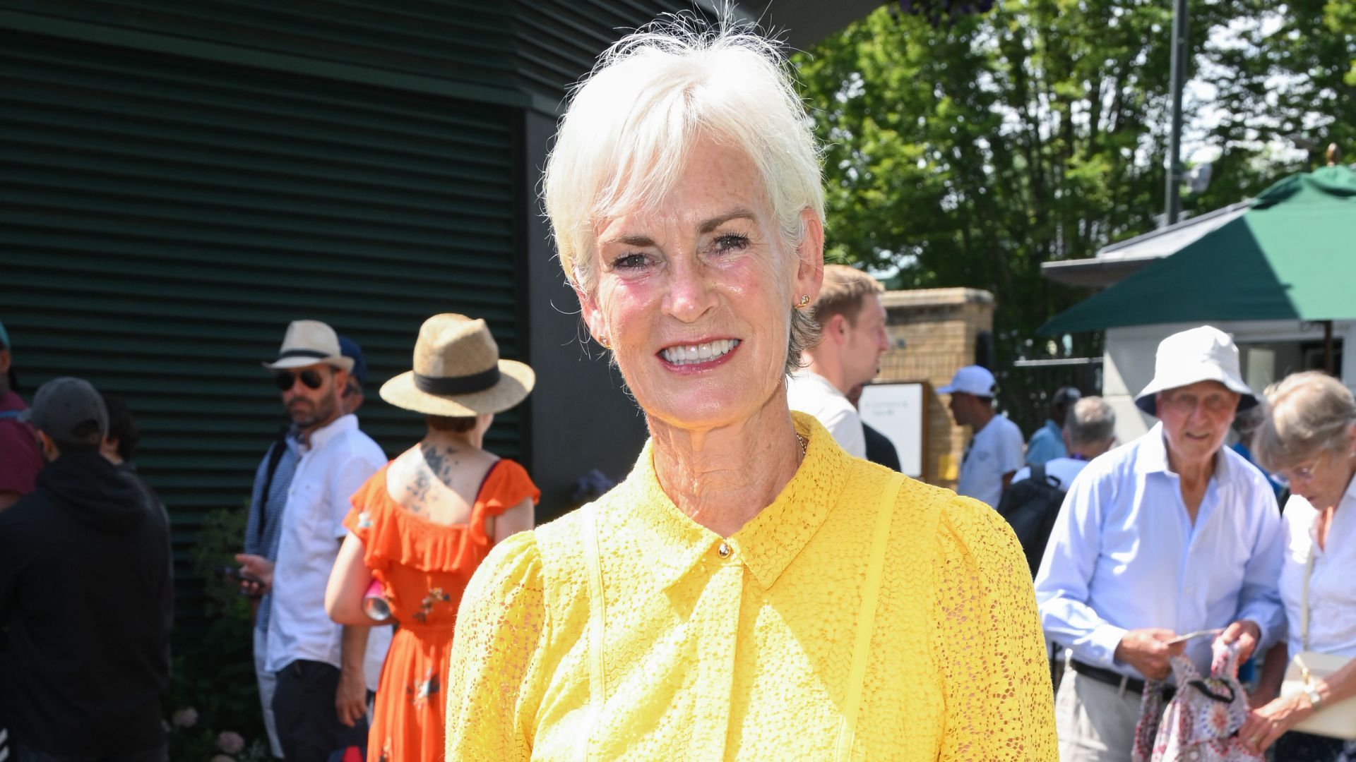Judy Murray's sunflower yellow dress at Wimbledon is an elegant way to ...