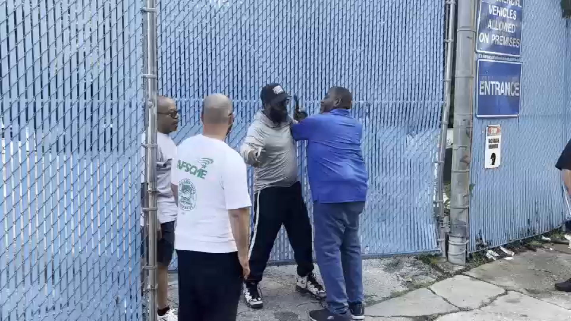 Philly union members clash with sanitation manager at trash collection site
