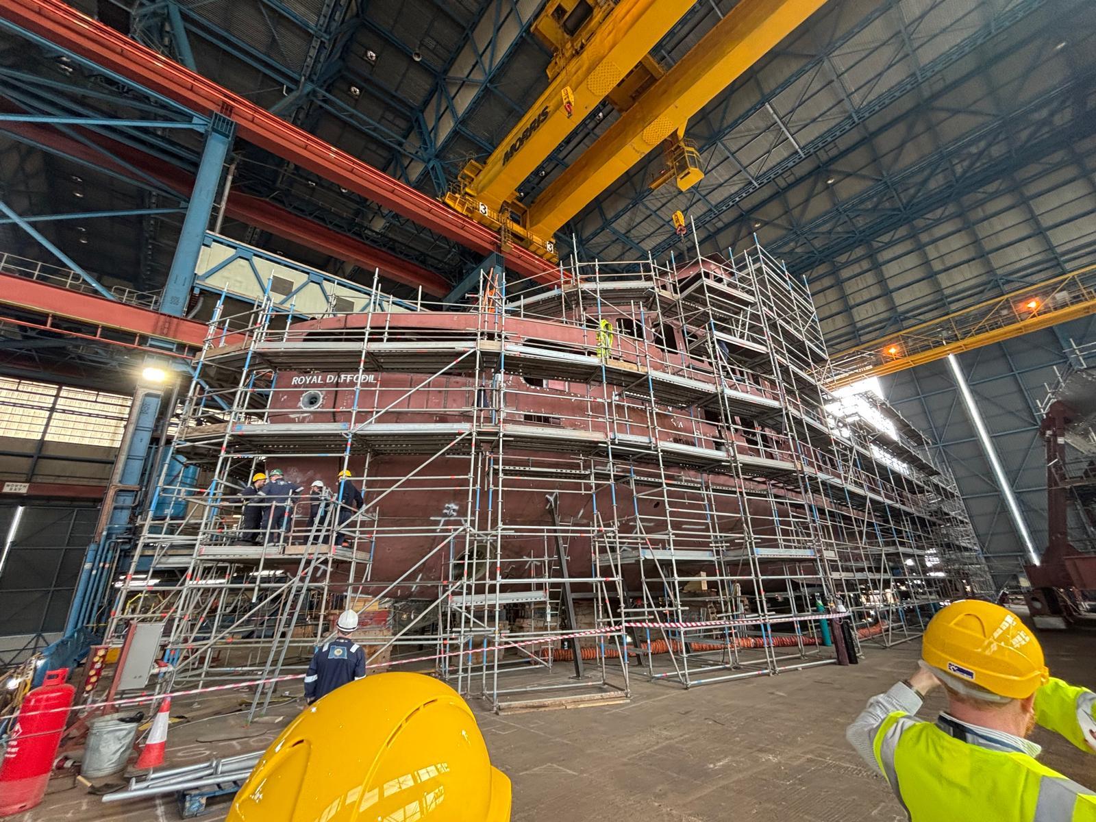 Huge milestone moment reached for the new Mersey Ferry as huge steel ...